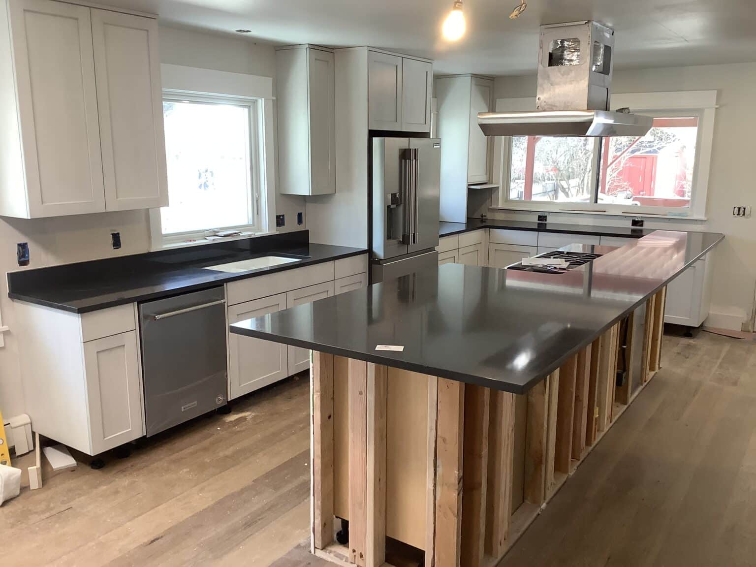 Kitchen with Cambria Charston Quartz by Granite Mountain Countertops ...